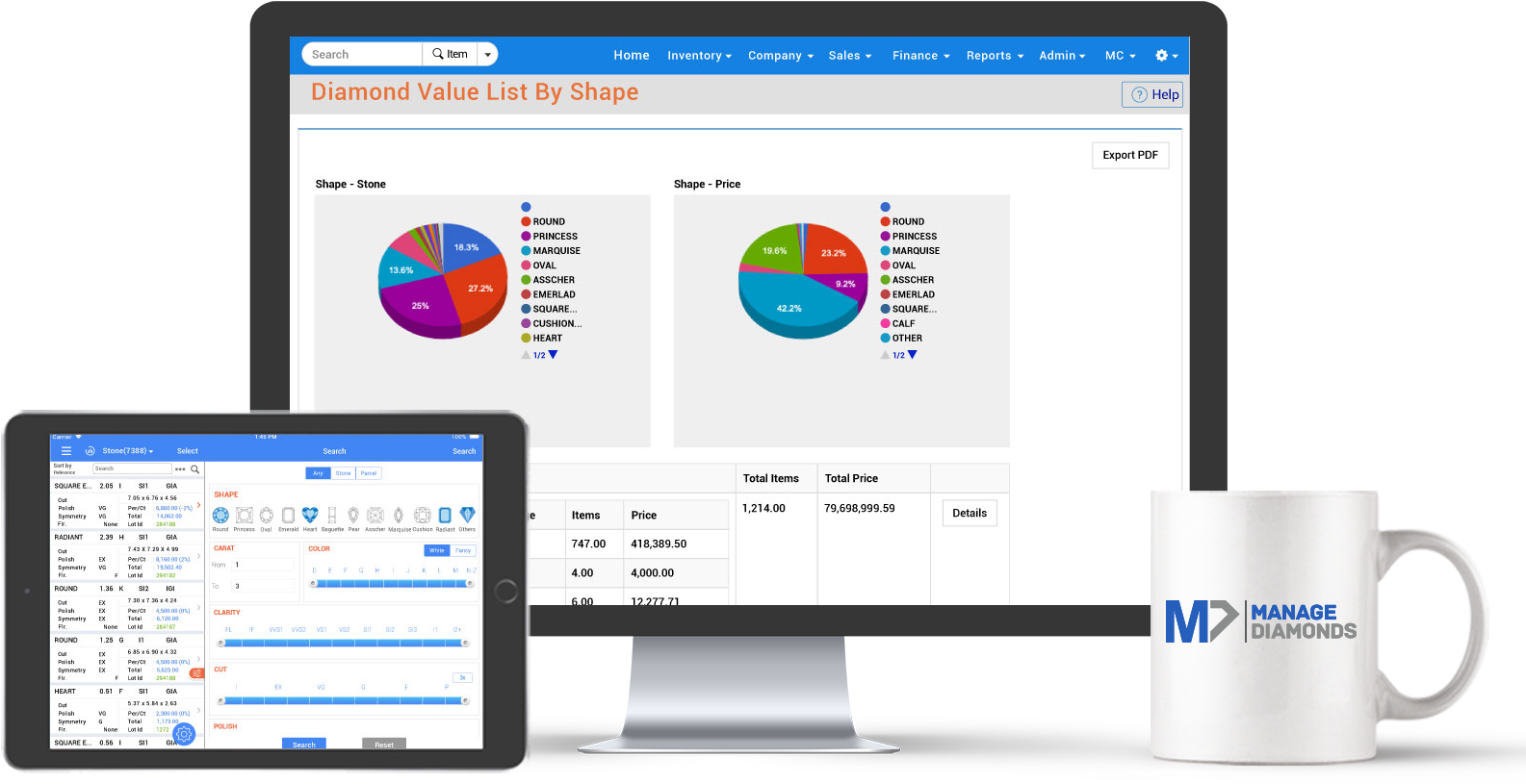 Manage Diamonds - Diamond and jewelry software & mobile app for your ...